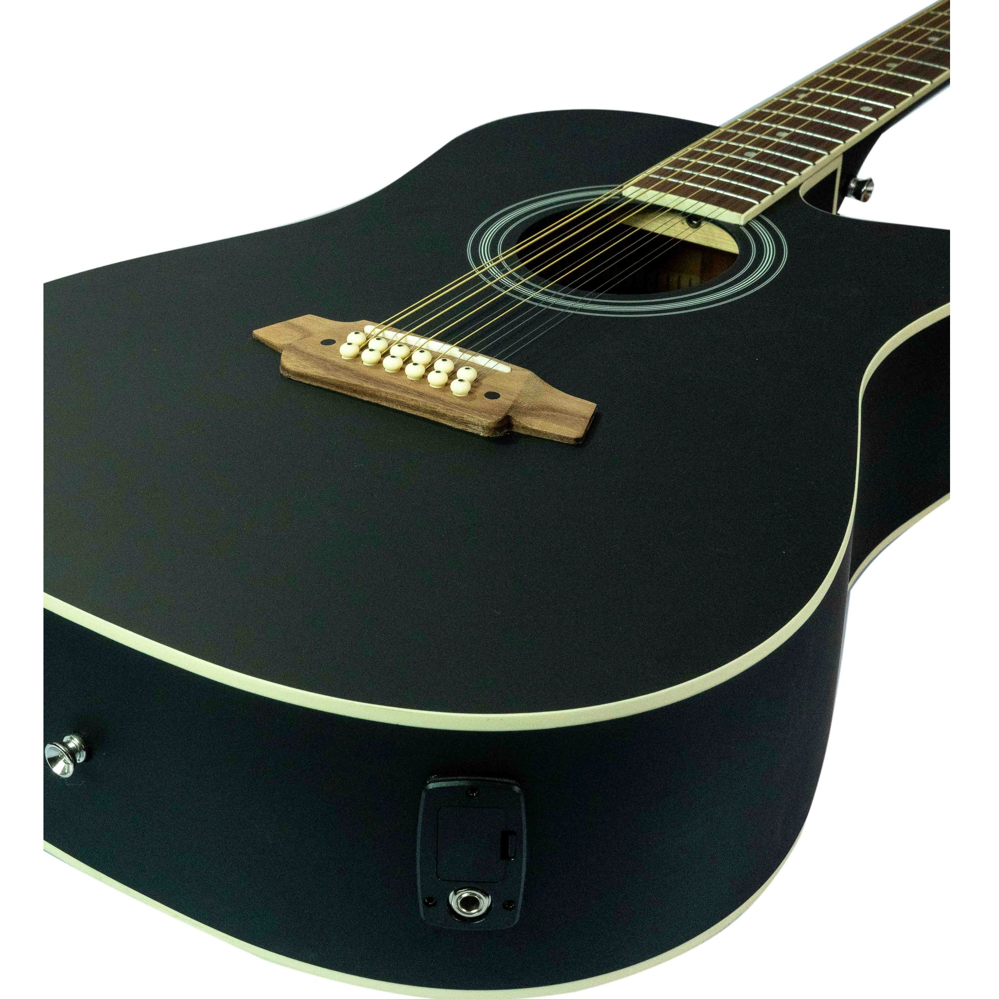 Guitarra Electroacústica Docerola Linden Negra 42"- Incluye Funda